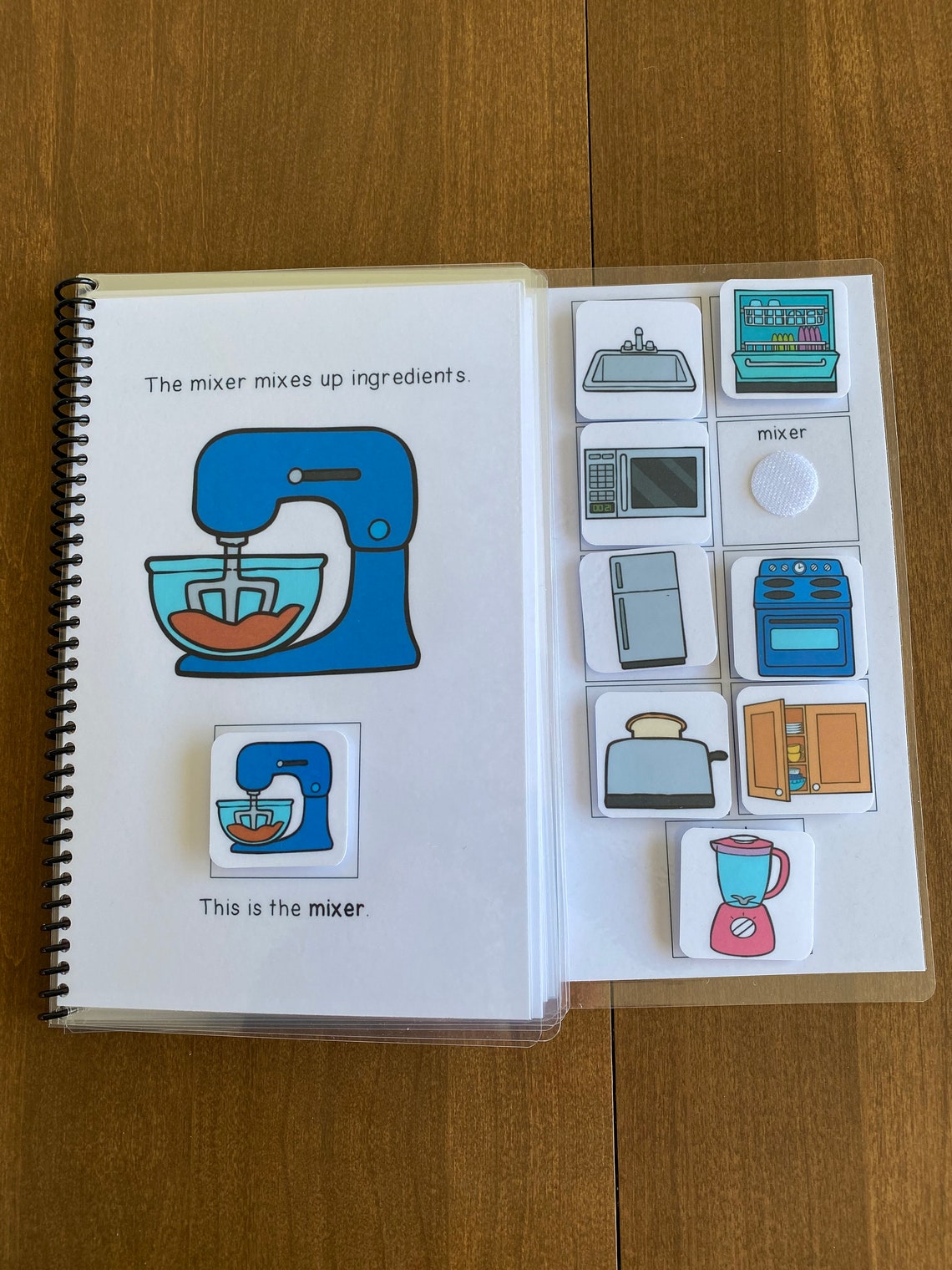 Kitchen Vocabulary Life Skills Adaptive Booklet W Task Cards | Etsy