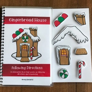Christmas Adapted Books Following Directions + Sequencing for Special ...