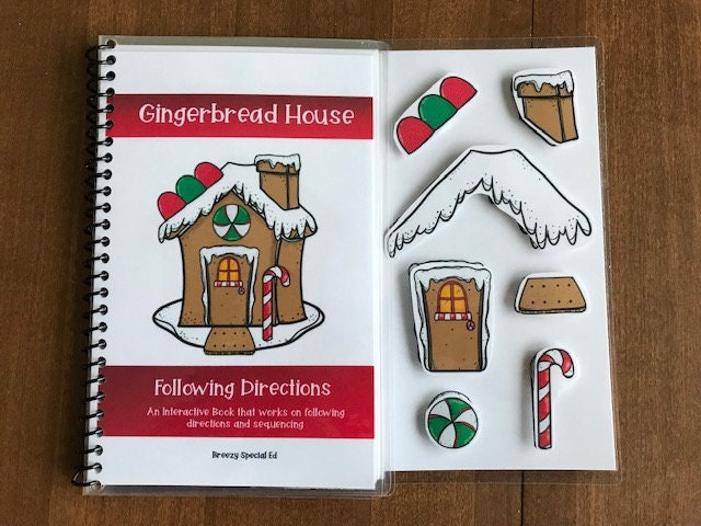 Christmas Adapted Books Following Directions Sequencing for | Etsy