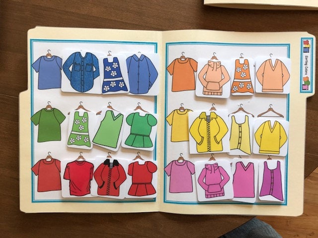 Laundry Life Skills File Folders for Special Education (breezy Special ...