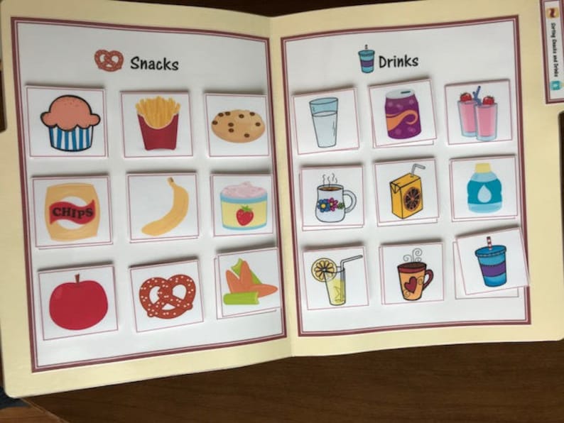Kitchen and Cooking Life Skill File Folders for Special Education 11pk ...