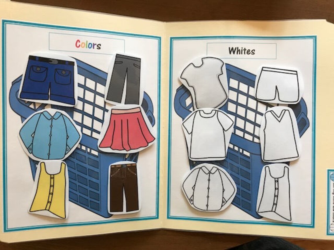 Laundry Life Skills File Folders for Special Education breezy - Etsy