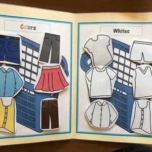 Laundry Life Skills File Folders for Special Education (breezy Special ...