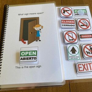 Community Signs Adapted Books for Life Skill Special Education (4 Pk ...