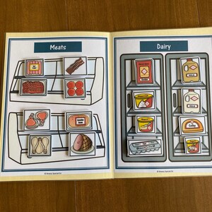 Grocery Store Life Skill File Folders for Special Education (10pk) - Etsy