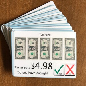 Money Math Task Card Bundle (special Education) - Etsy