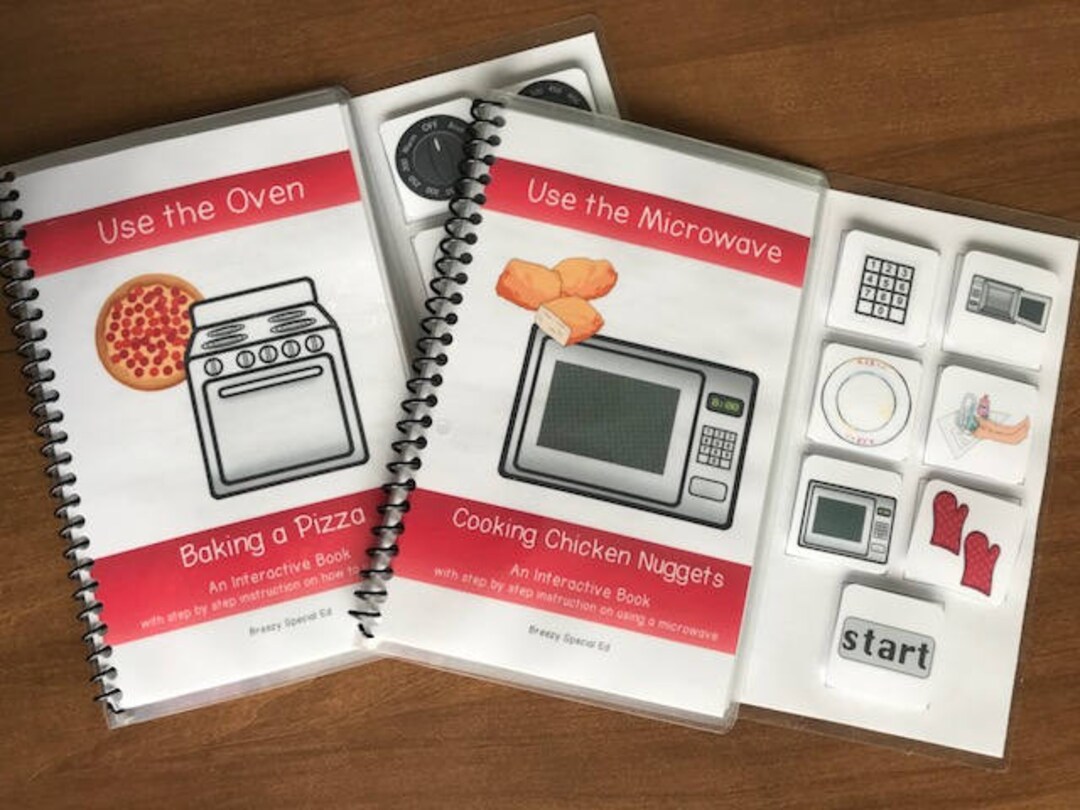 Cooking How to Books (microwave and Oven) Interactive/adapted for ...