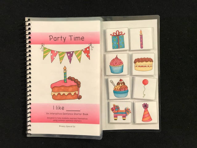 Technology and Party Time Sentence Starter Adapted Books I | Etsy