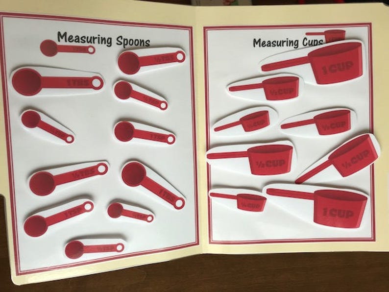 Kitchen and Cooking Life Skill File Folders for Special Education 11pk ...