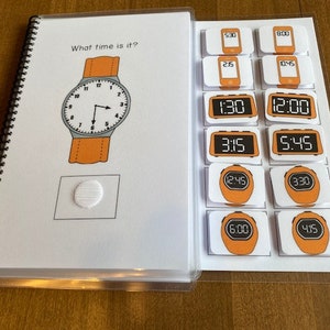 Telling Time Adapted Books for Special Education - Etsy