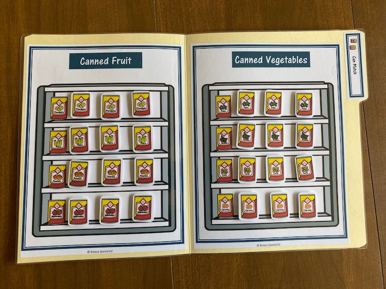 Grocery Store Life Skill File Folders for Special Education (10pk) - Etsy