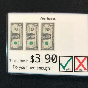 Do You Have Enough Money? Money Math Task Cards for Special Education ...