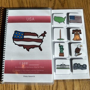 Zoo Animals and USA Sentence Starter Adapted Books (I See) - Etsy