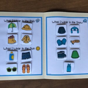 Weather Life Skills File Folders (9 Pk) - Etsy