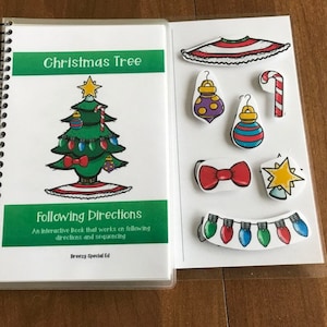 Christmas Adapted Books Following Directions + Sequencing for Special ...