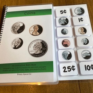 Money Bills/coins ID Adapted Books for Special Education - Etsy