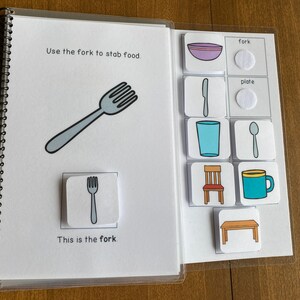 Dining Room Vocabulary Booklet and Task Cards (special Education and ...