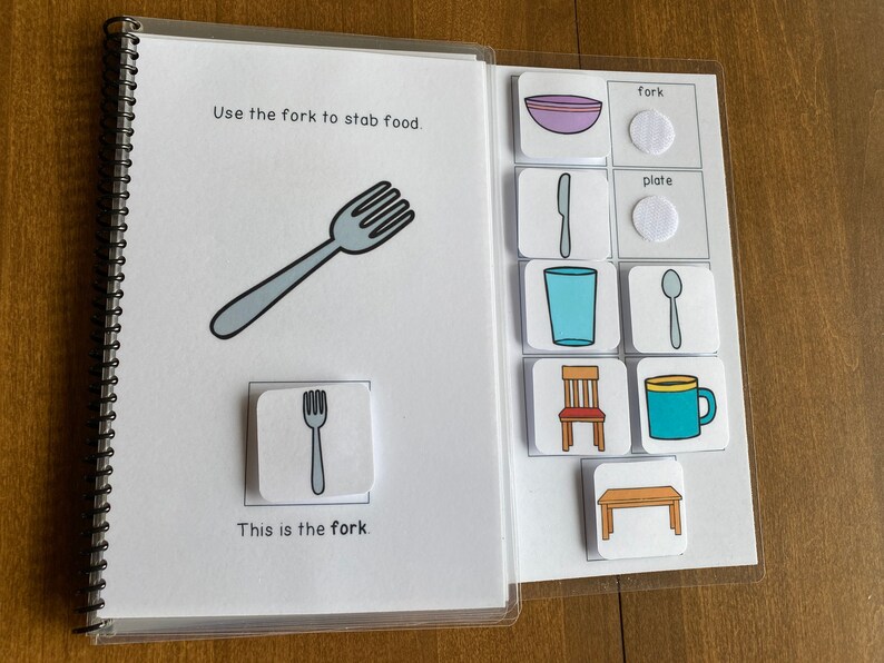 Dining Room Vocabulary Booklet and Task Cards (special Education and ...