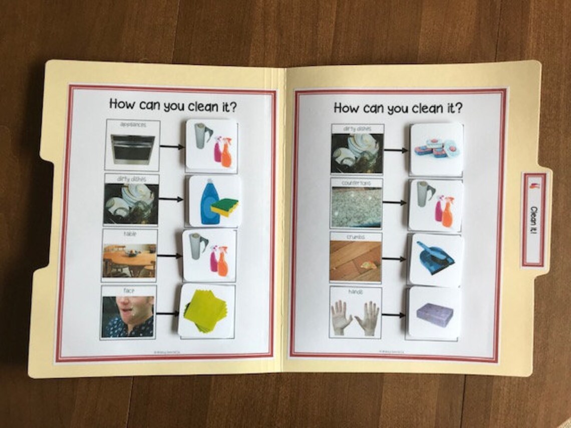 Special Education Kitchen / Cooking Life Skill File Folders - Set #2 ...