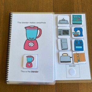 Kitchen Vocabulary Life Skills Adaptive Booklet W Task Cards (special ...