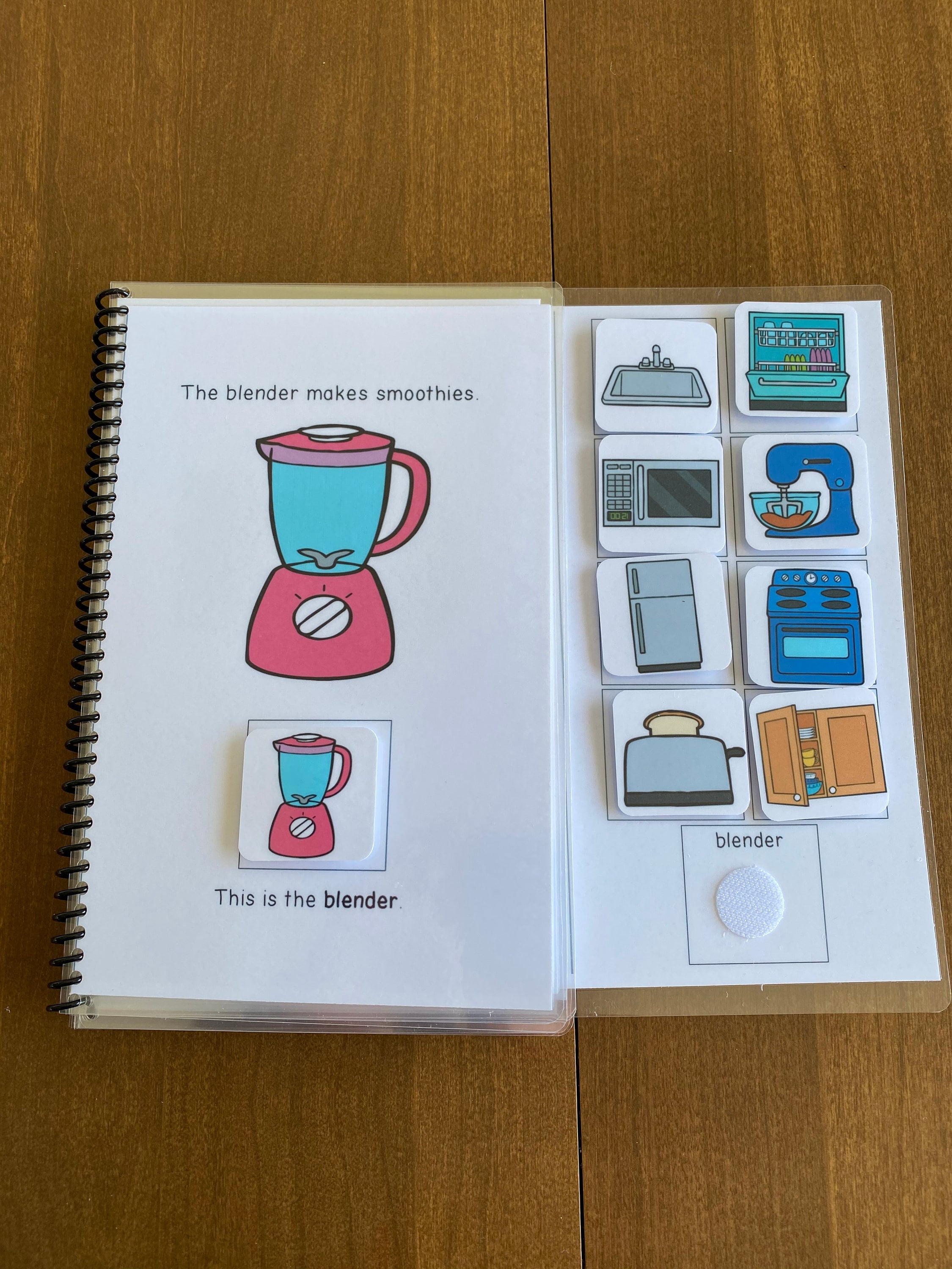 Kitchen Vocabulary Life Skills Adaptive Booklet W Task Cards (special ...
