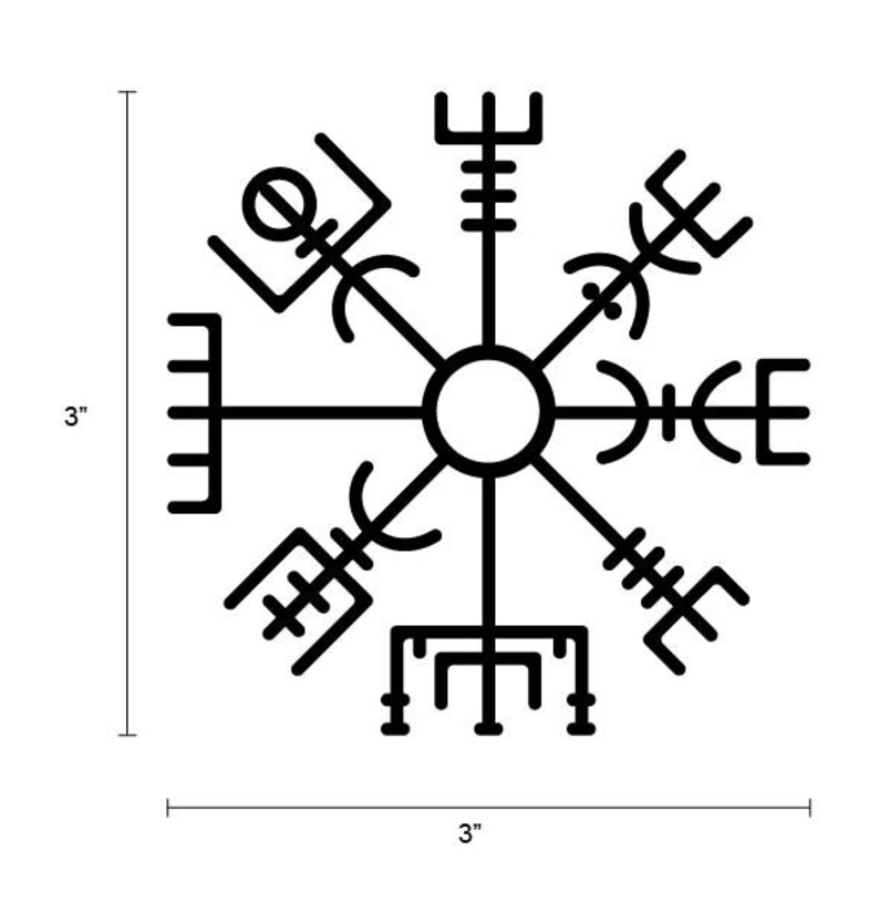 Viking Compass Sticker | Etsy