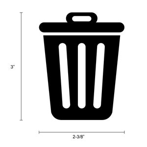 Trash Decal - No Background - Etsy