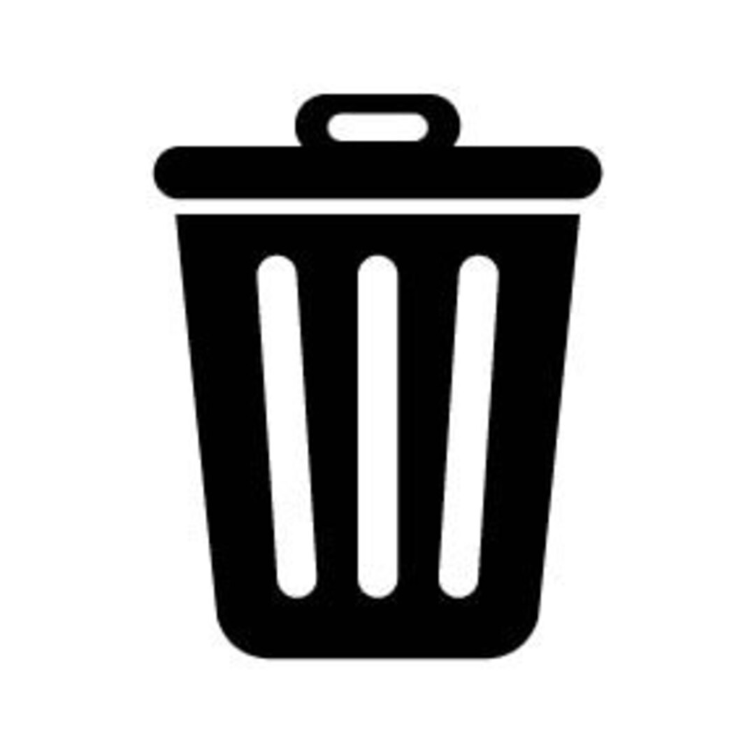Trash Decal - No Background - Etsy