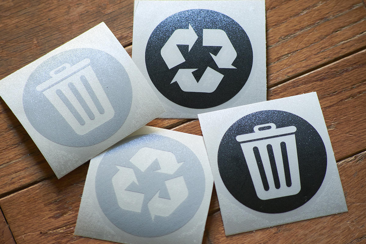 Set of Recycle/trash/compost Decals | Etsy