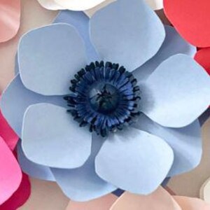 Mini Anemone Paper Flower/ Cute Paper Flower / Party Flower/ for ...