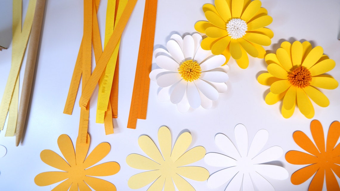 Daisy Flower/ Paper Flower Template/ Instant Download/ Cricut - Etsy