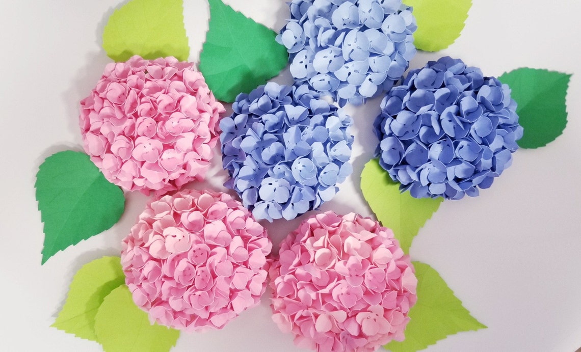 Hydrangea/ Paper Flower Template/ Instant Download/ Cricut - Etsy