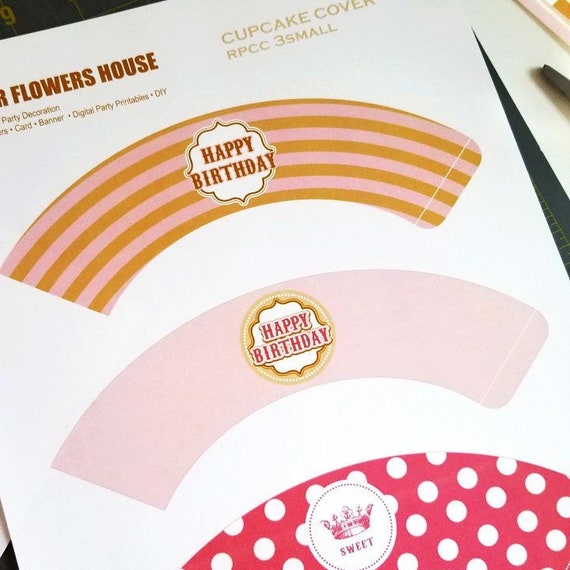 Instant Download Printable/ Cake Wrappers/ Small & Medium | Etsy