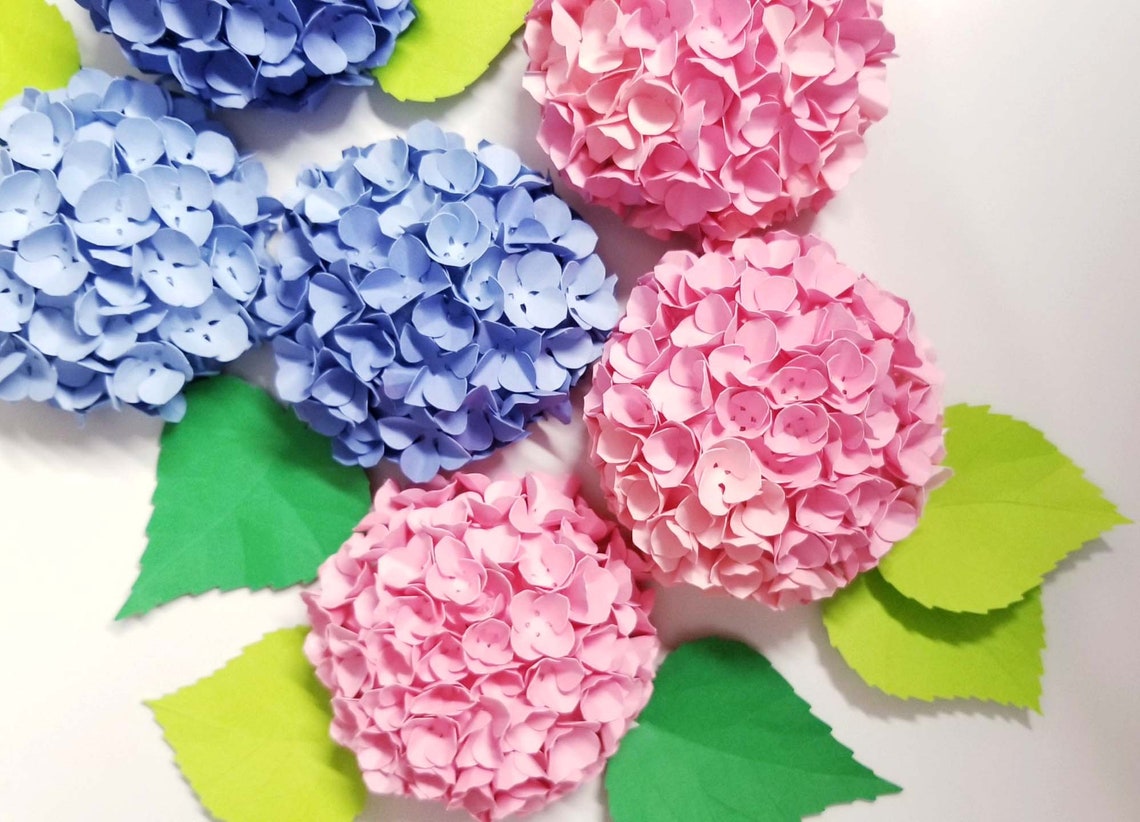 Hydrangea/ Paper Flower Template/ Instant Download/ Cricut Template ...