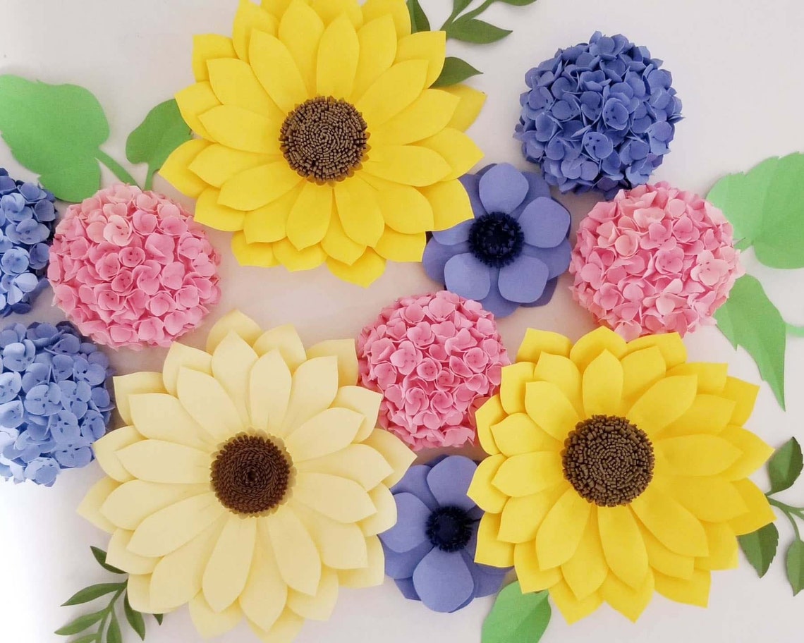 Hydrangea/ Paper Flower Template/ Instant Download/ Cricut - Etsy