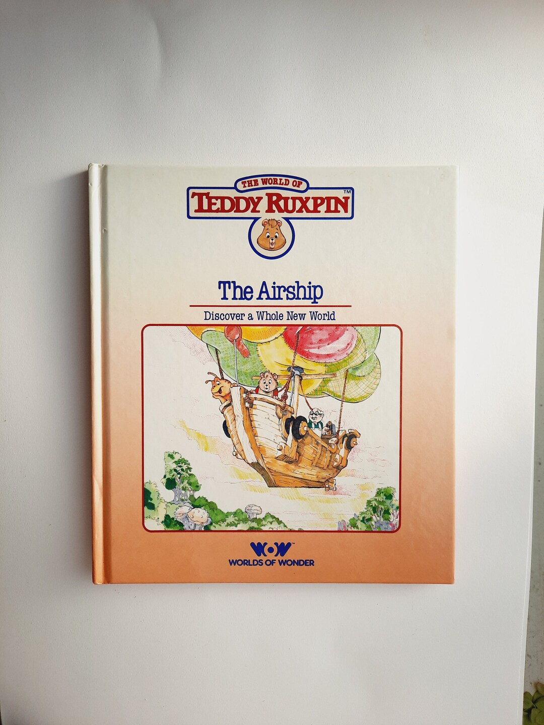 Retro 80s Teddy Ruxpin Book Airship, 1980s Kids Bear Toy Series, Read ...