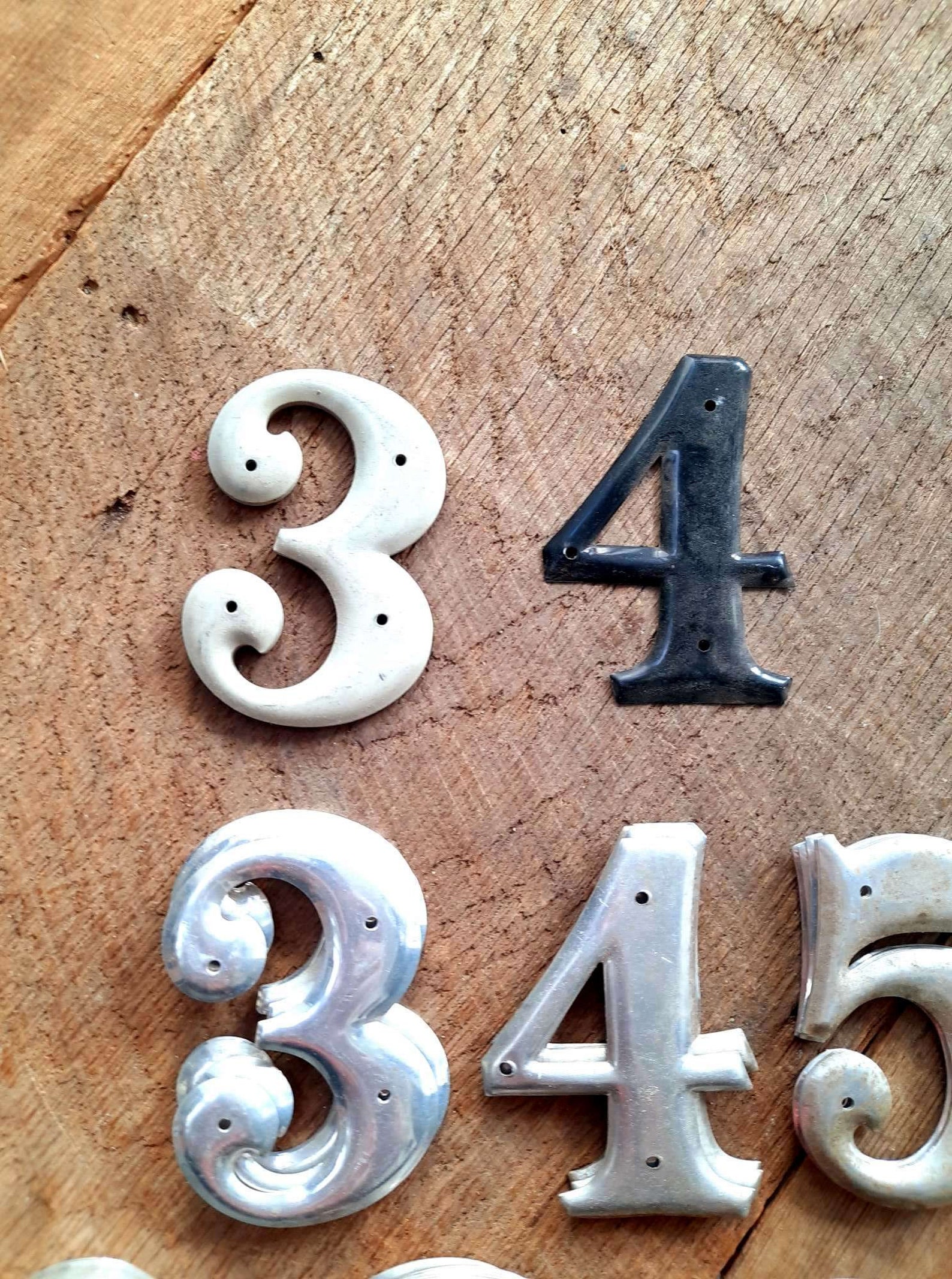 1970s Vintage Metal House Numbers for Address, Home, 70s, Mailbox ...