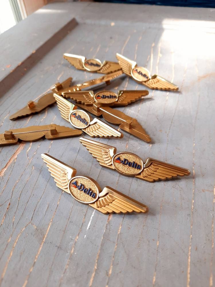 1 Vintage Delta Airline Pin JR Pilot Retro Flight Attendant | Etsy