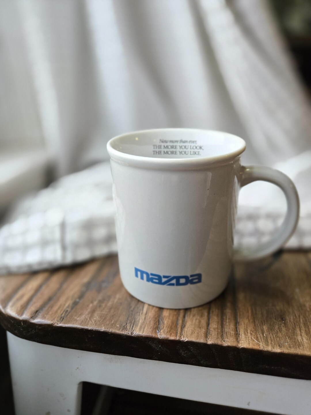 Vintage 1979 Mazda Mug With 70s Promotional GLC Commercial Saying ...