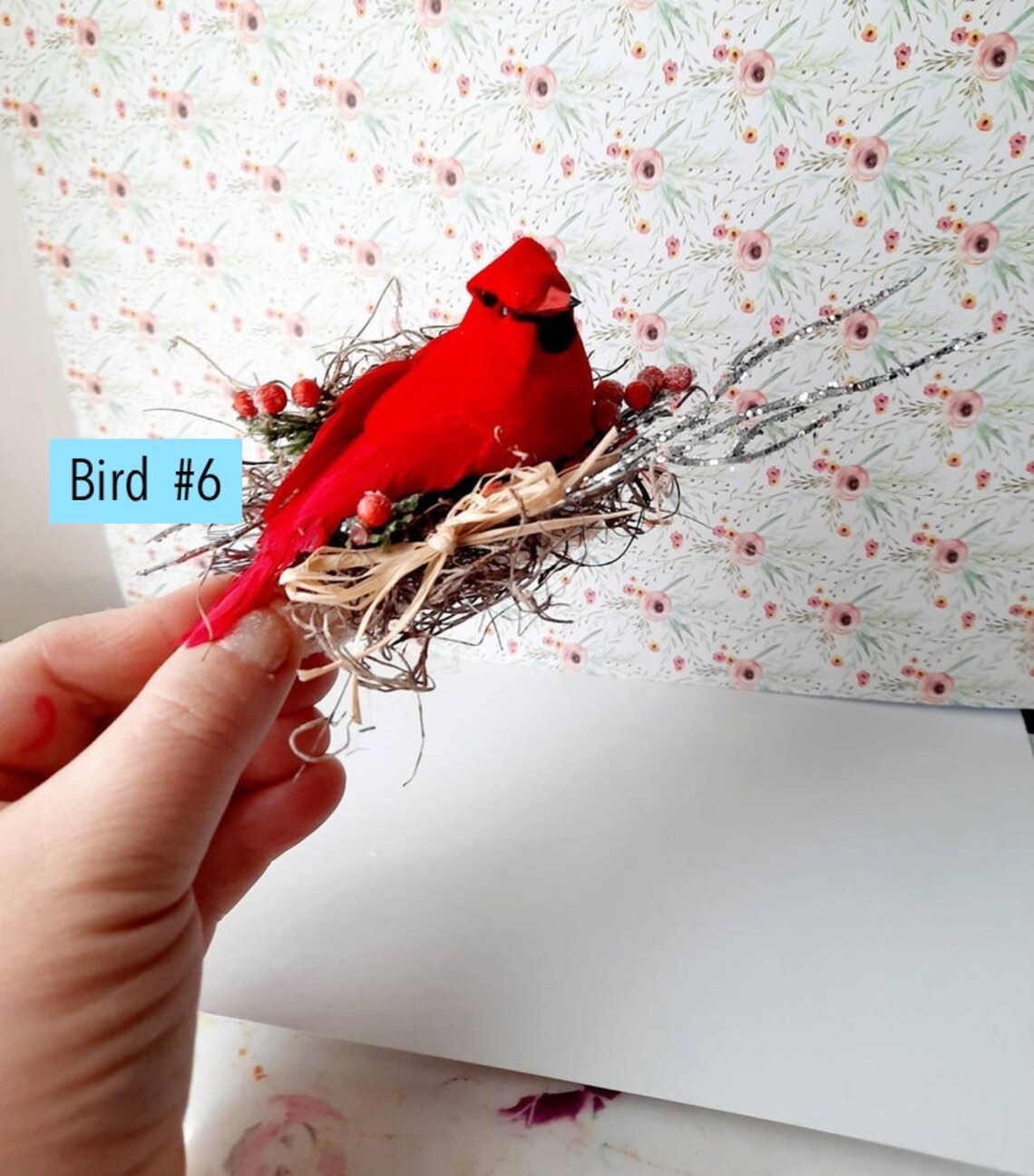 Cute Bird Decoration for Home Decor Nest Clip on Ornament for - Etsy