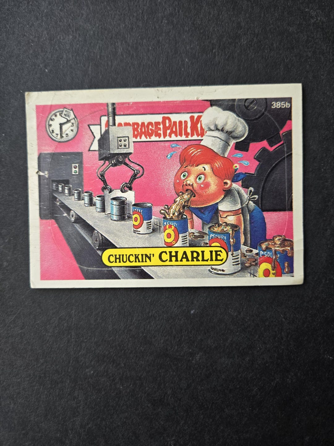 Vintage 1980s the Garbage Gang Pail Kids Sticker Trade Card, Chuckin ...