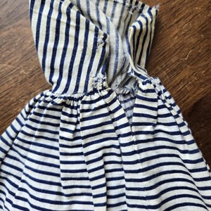 Antique Mattel Striped Barbie Dress, Vintage Strapless Summer Doll ...