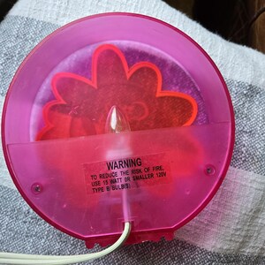 Vintage 90s Mattel Barbie Night Plug in Light, Hot Pink Desk Light ...