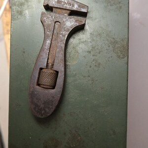Antique Mini Wrench Adjustable Reflectall Steel, Small 2 7/8", Old ...