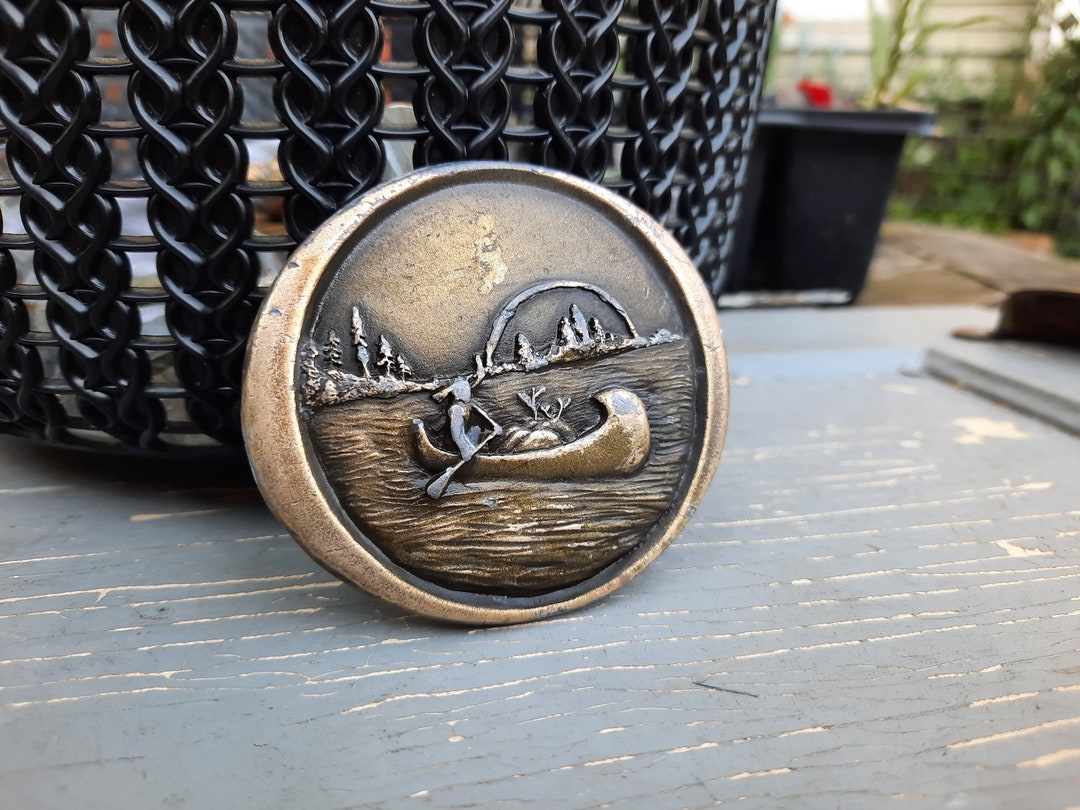 Brass Belt Buckle Vintage 1976 Native American Indian, Indiana Metal ...