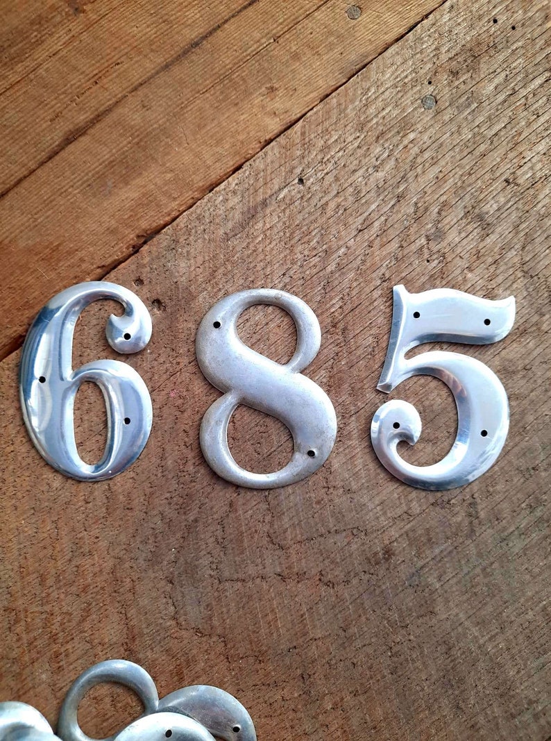 1970s Vintage Metal House Numbers for Address, Home, 70s, Mailbox ...