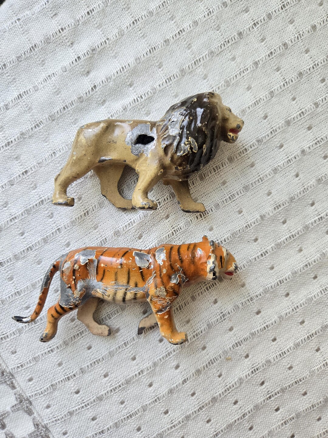 Antique Toy French Lead Animal Figurines France, Hand-painted Lion ...