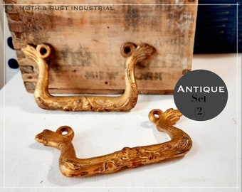 Antique Victorian Drawer Pulls - Etsy