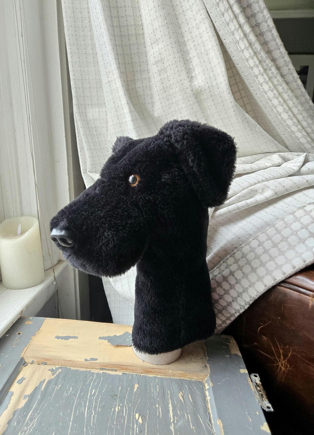 Vintage Dog Hand Puppet Toys by Daphne, Black Lab, Labrador, 1980-1999 ...