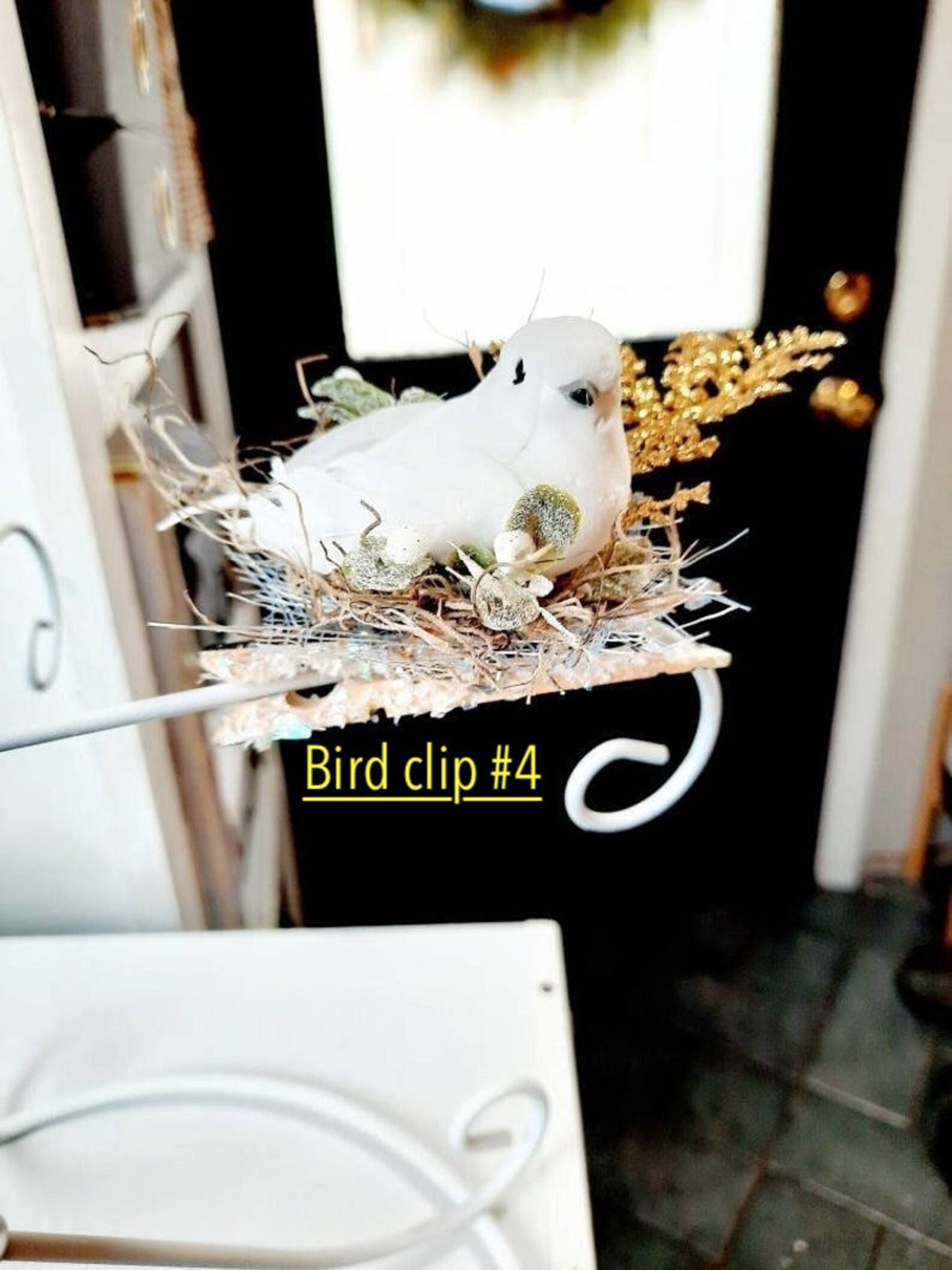 Cute Bird Decoration for Home Decor Nest Clip on Ornament for - Etsy